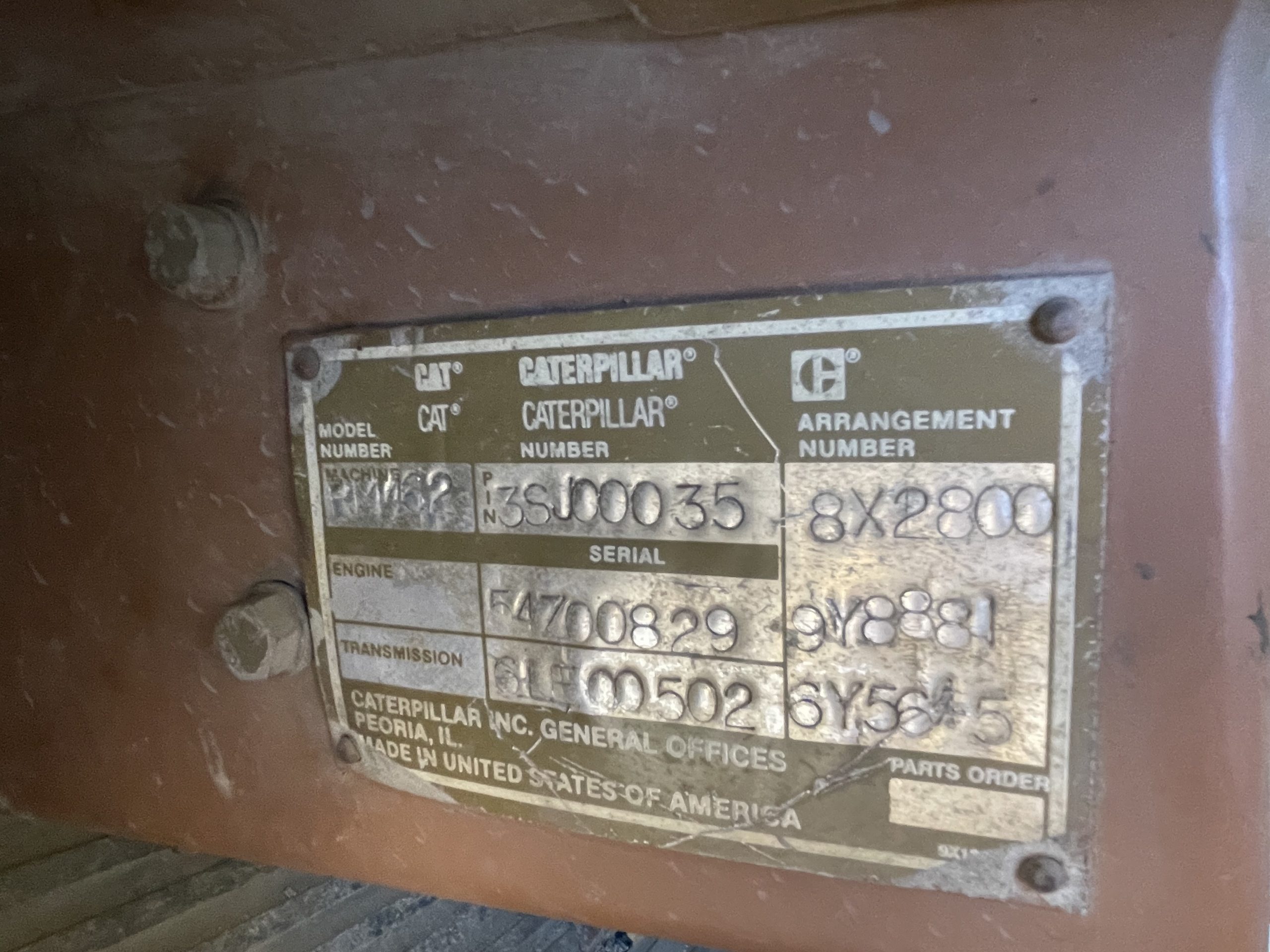 CAT 793 OFF HIGHWAY TRUCK — 3SJ00035 | Minespec Parts